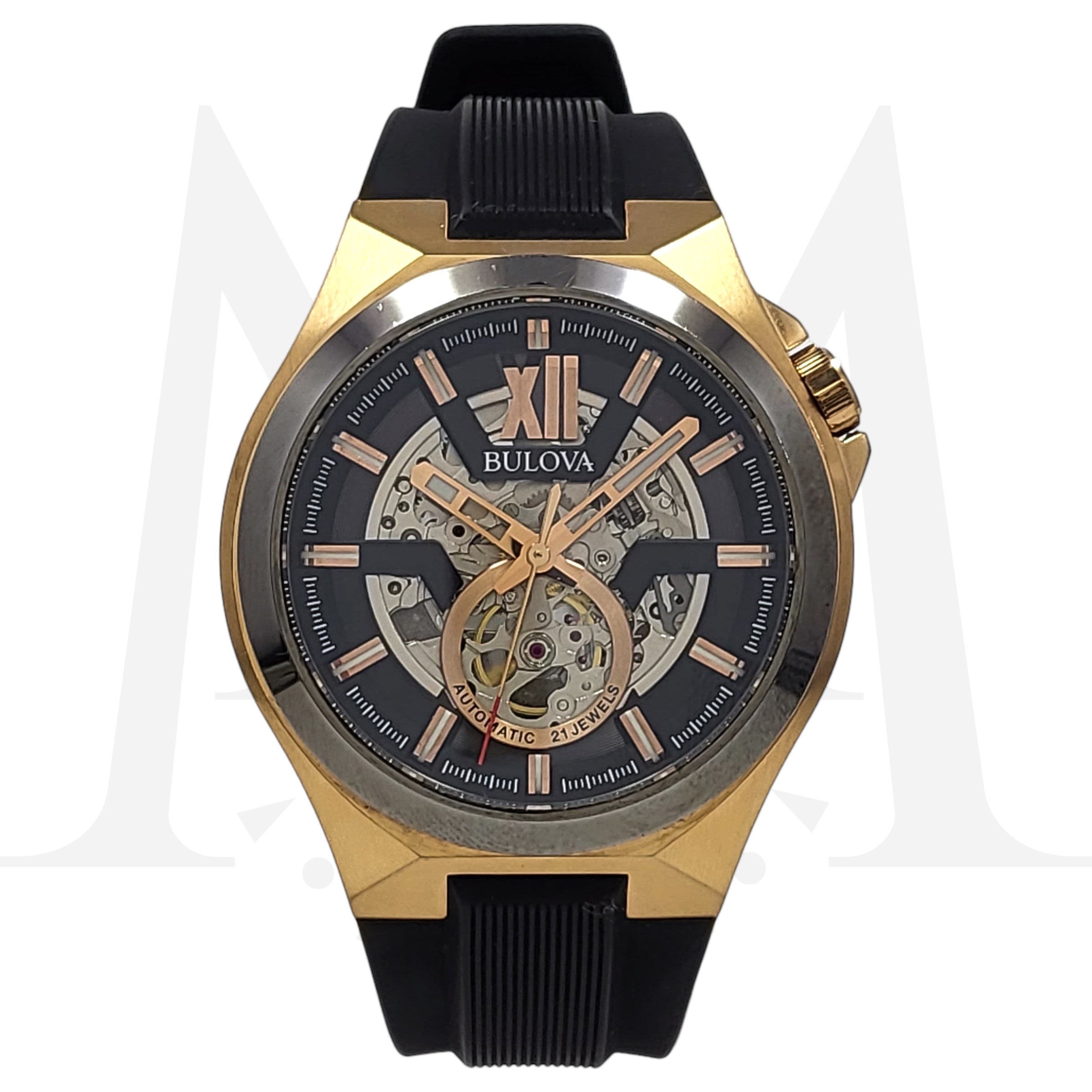 Reloj Bulova Skeleton Automático – AMX - Relojería y Estilo
